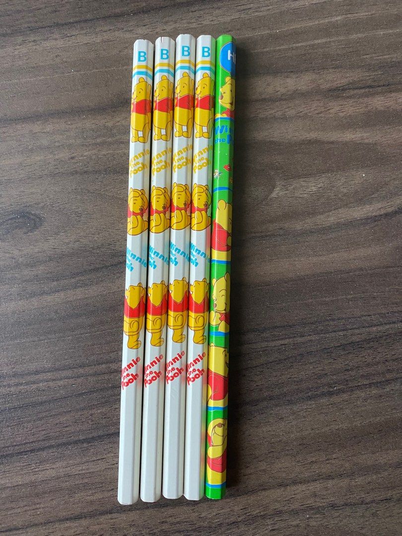 Winnie the Pooh pencil 5pcs, Hobbies & Toys, Stationery & Craft ...