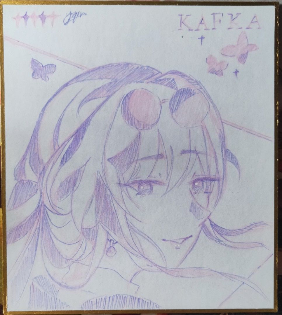 [WTS/LFB] Honkai Star Rail Kafka Shikishi Drawing, Hobbies & Toys ...