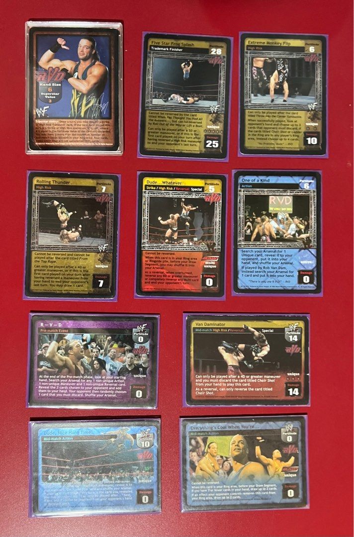 WWE Cards (Main Deck: RVD), Hobbies & Toys, Toys & Games on Carousell