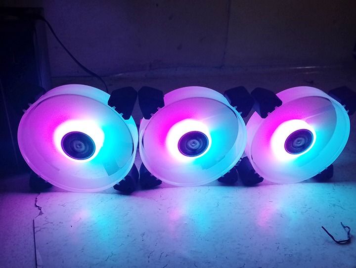 YGT ROMANTIC ARGB FAN 1255, 6-PIN 3-IN-ONE FAN with REMOTE CONTROLLER ...