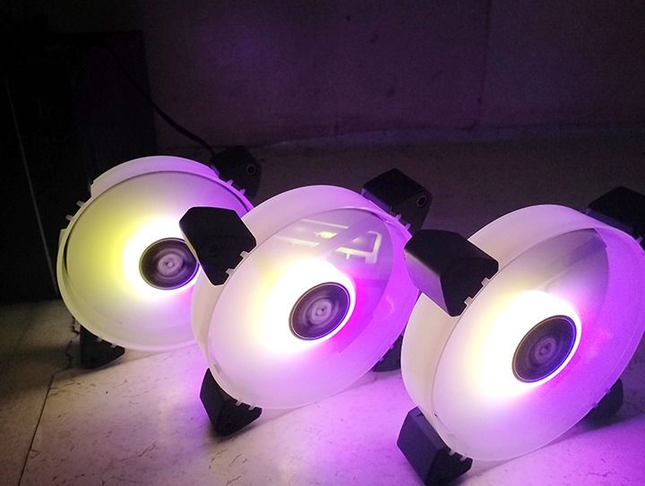 YGT ROMANTIC ARGB FAN 1255, 6-PIN 3-IN-ONE FAN with REMOTE CONTROLLER ...