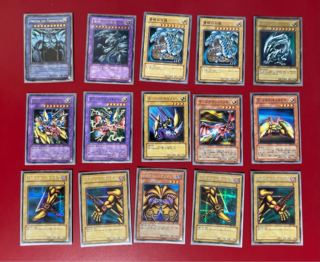 Yugioh Cards (Obelisk, Exodia & Blue-Eyes White Dragon), Hobbies & Toys ...