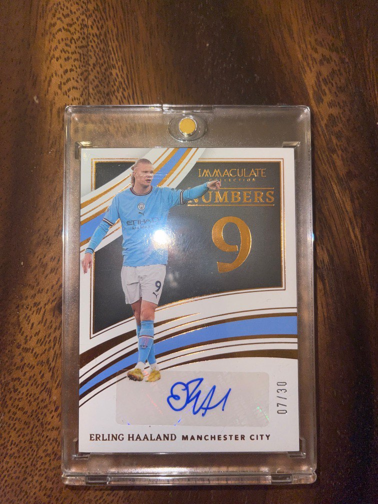 2022-23 Panini Immaculate Erling Haaland Numbers Auto /30, Hobbies ...