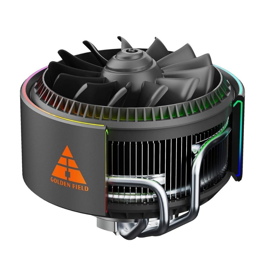 [2941] GOLDEN FIELD E04 ARGB CPU Cooler, PWM CPU Fan, 5V Motherboard ...