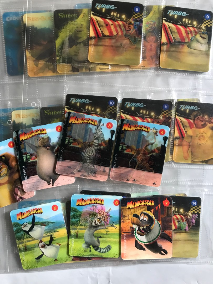 澳洲超市立體收藏卡一套42張2014 Woolworths Dreamworks Heroes 3D Cards full set of 42 ...