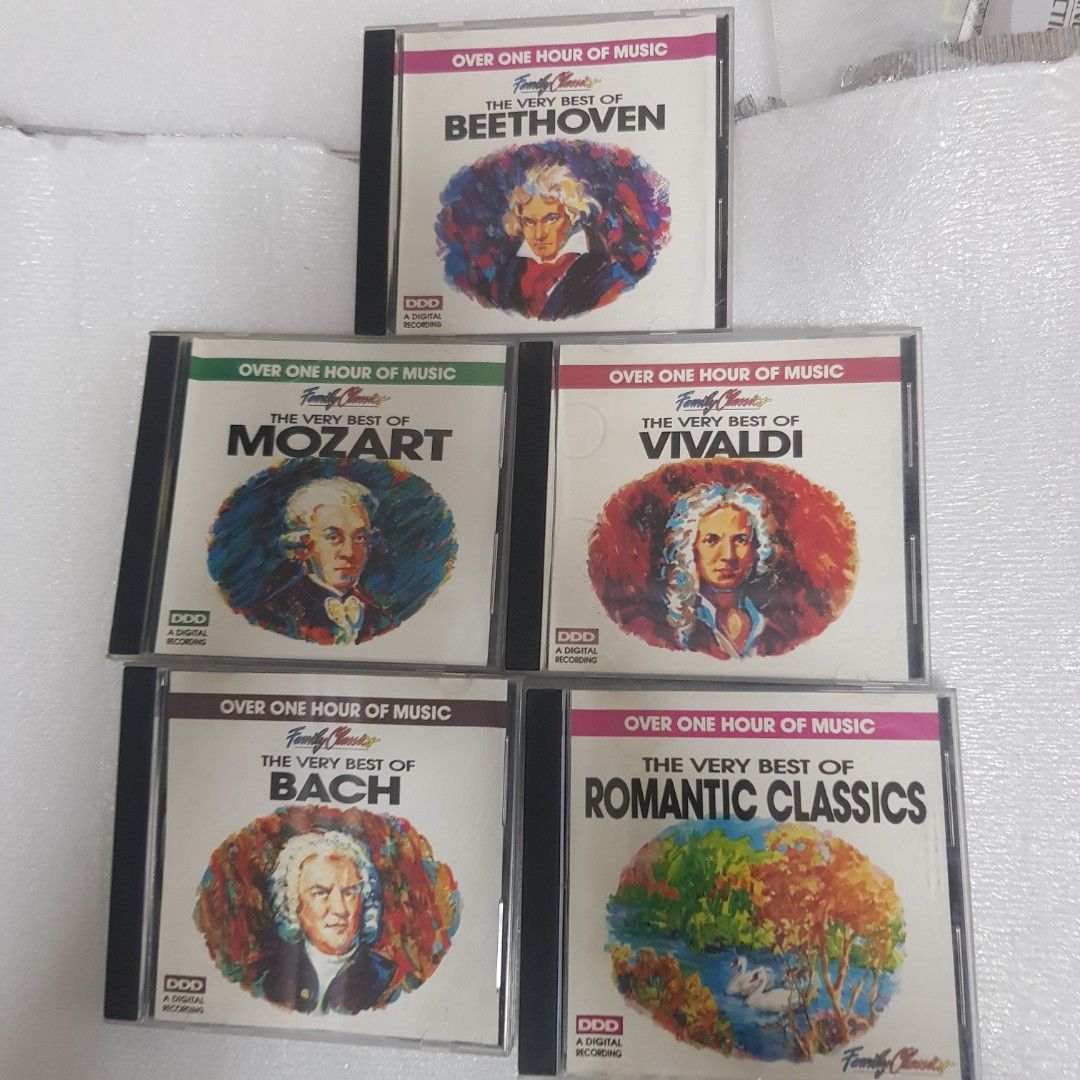 5 classic music cd@$10over one hour of music, Hobbies & Toys, Music ...