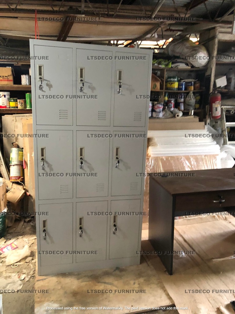 9 door steel locker office partition/office furnitures on Carousell