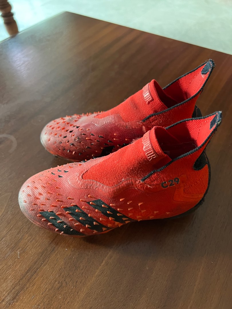 Adidas Predator Freak+ FG 'Demonskin - Solar Red Kids, Sports Equipment ...