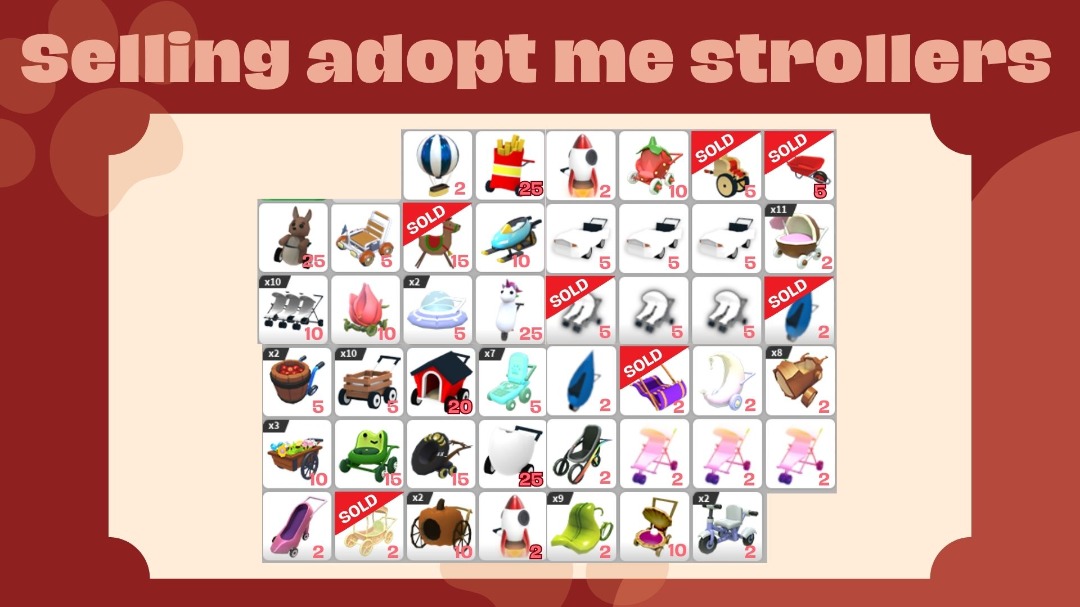 Adopt me | Strollers | Roblox on Carousell