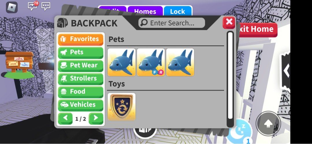 Adopt me Pets (Shark), Video Gaming, Gaming Accessories, In-Game ...