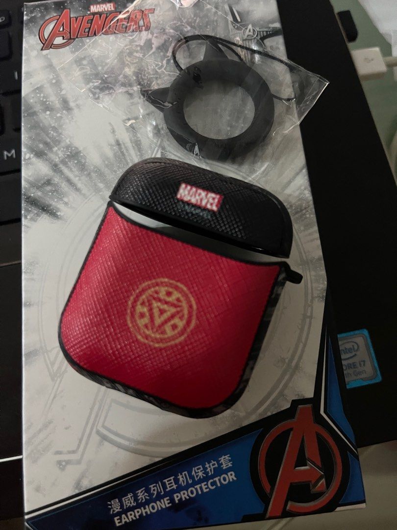 Airpod 1/2 marvel iron man casing, Mobile Phones & Gadgets, Mobile ...