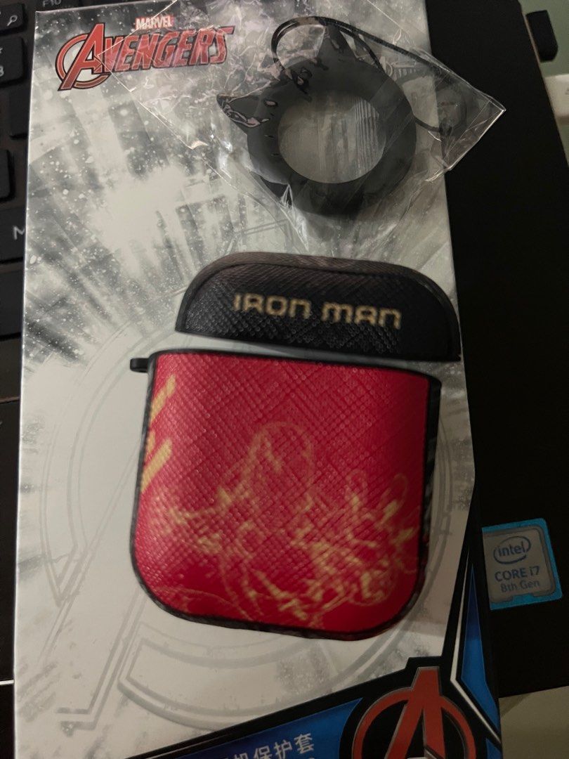 Airpod 1/2 marvel iron man casing, Mobile Phones & Gadgets, Mobile ...