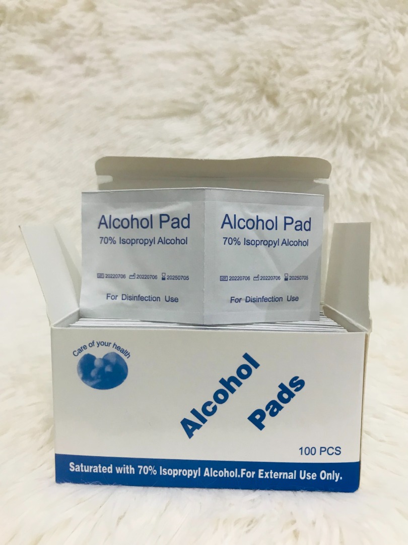 ALCOHOL PADS 100'S, Beauty & Personal Care, Sanitizers & Disinfectants on Carousell