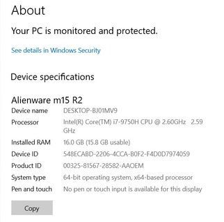 Alienware M15R2 RTX 2060, Computers & Tech, Laptops & Notebooks on ...