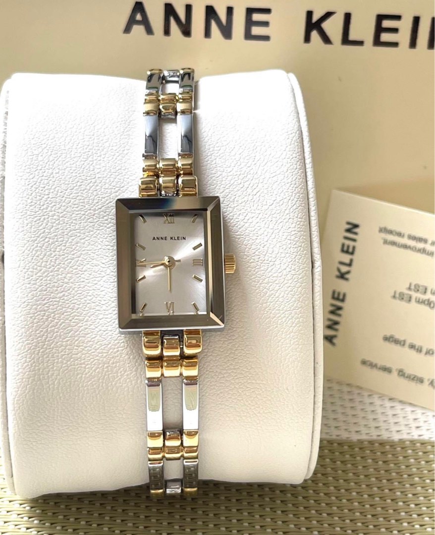 Anne Klein US Two-tone Rectangular Watch, Women's Fashion, Watches ...