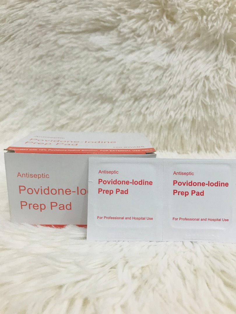 ANTISEPTIC POVIDONE-IODINE PREP PAD 100's, Beauty & Personal Care, Sanitizers & Disinfectants on ...