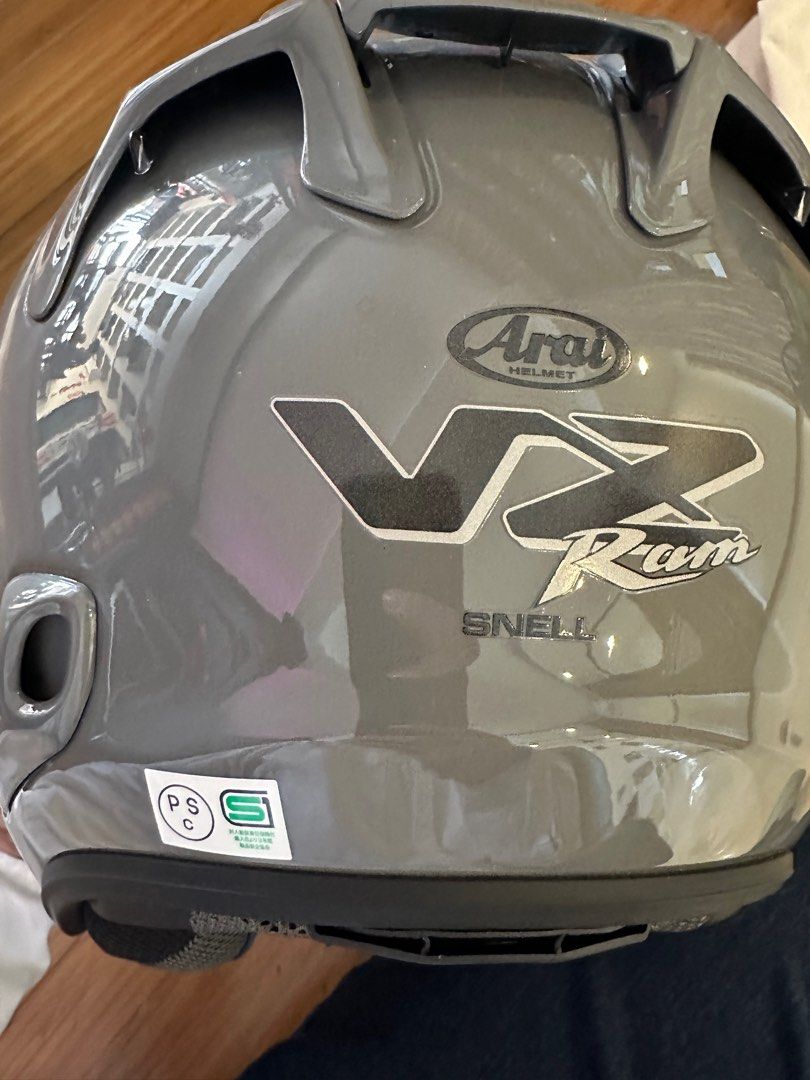 Arai VZ Ram Grey 55.56CM, Motorcycles, Motorcycle Apparel on Carousell