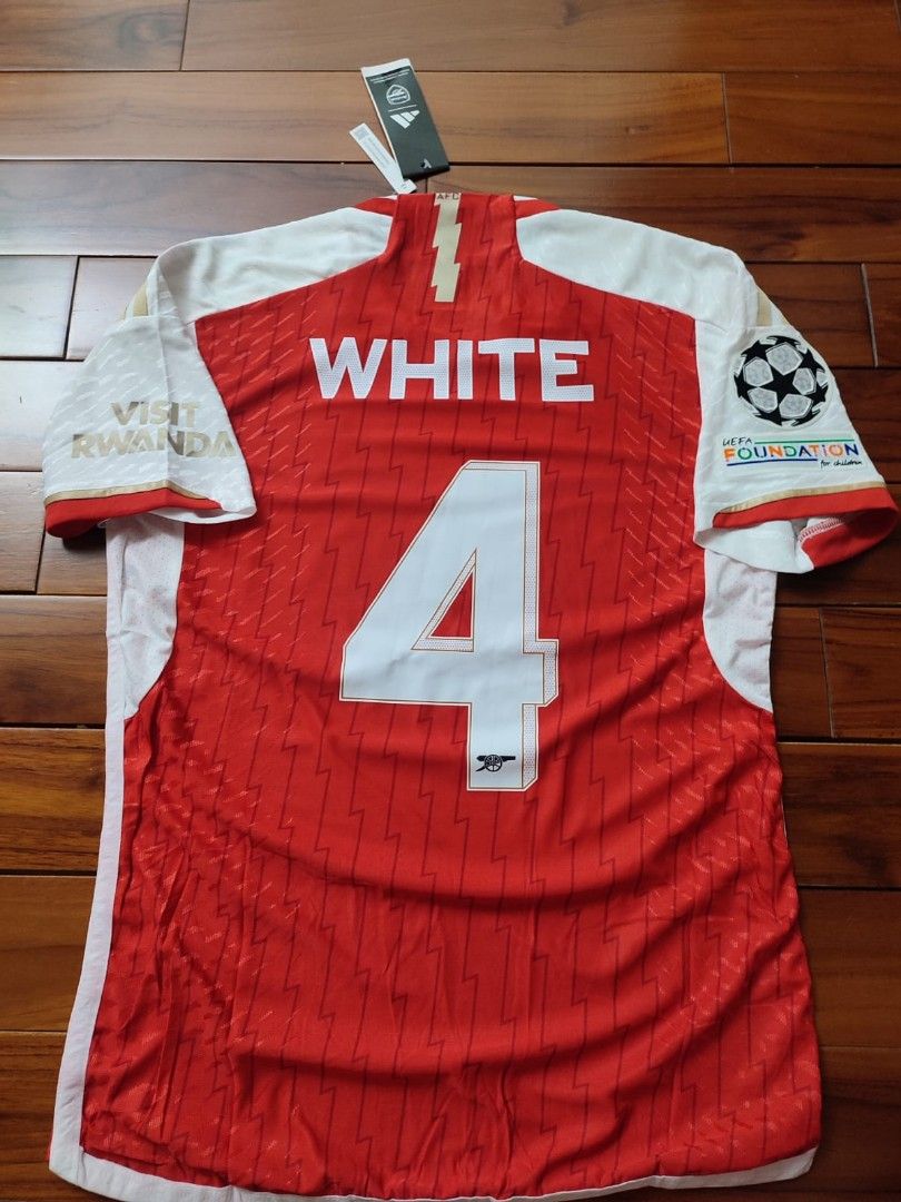 Arsenal home player version jersey+ nameset &2 ucl patches, Men's ...