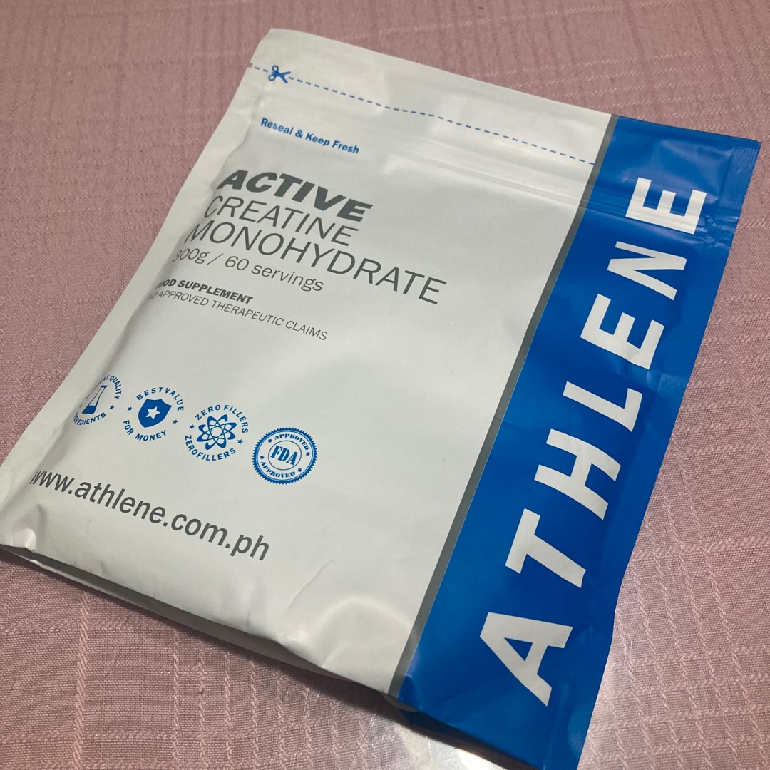 ATHLENE Creatine Monohydrate 300g (60 Servings) on Carousell