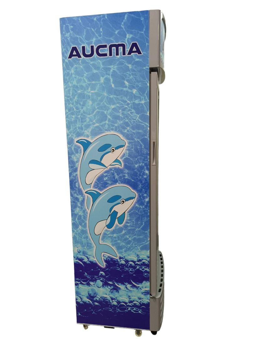 Aucma Standing Glass Door Drinks Showcase Chiller SC-385 (385 Litres ...