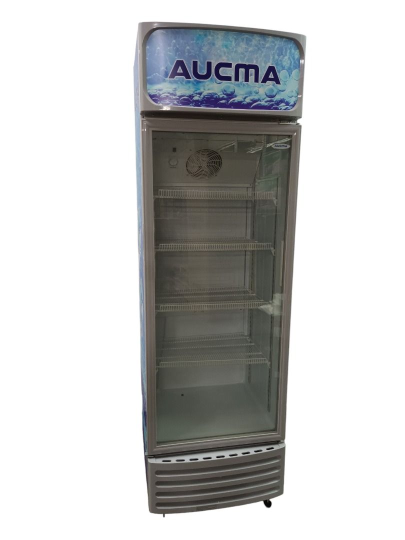 Aucma SC-385 Standing Glass Door Drinks Showcase Chiller (385 Litres), TV & Home Appliances ...