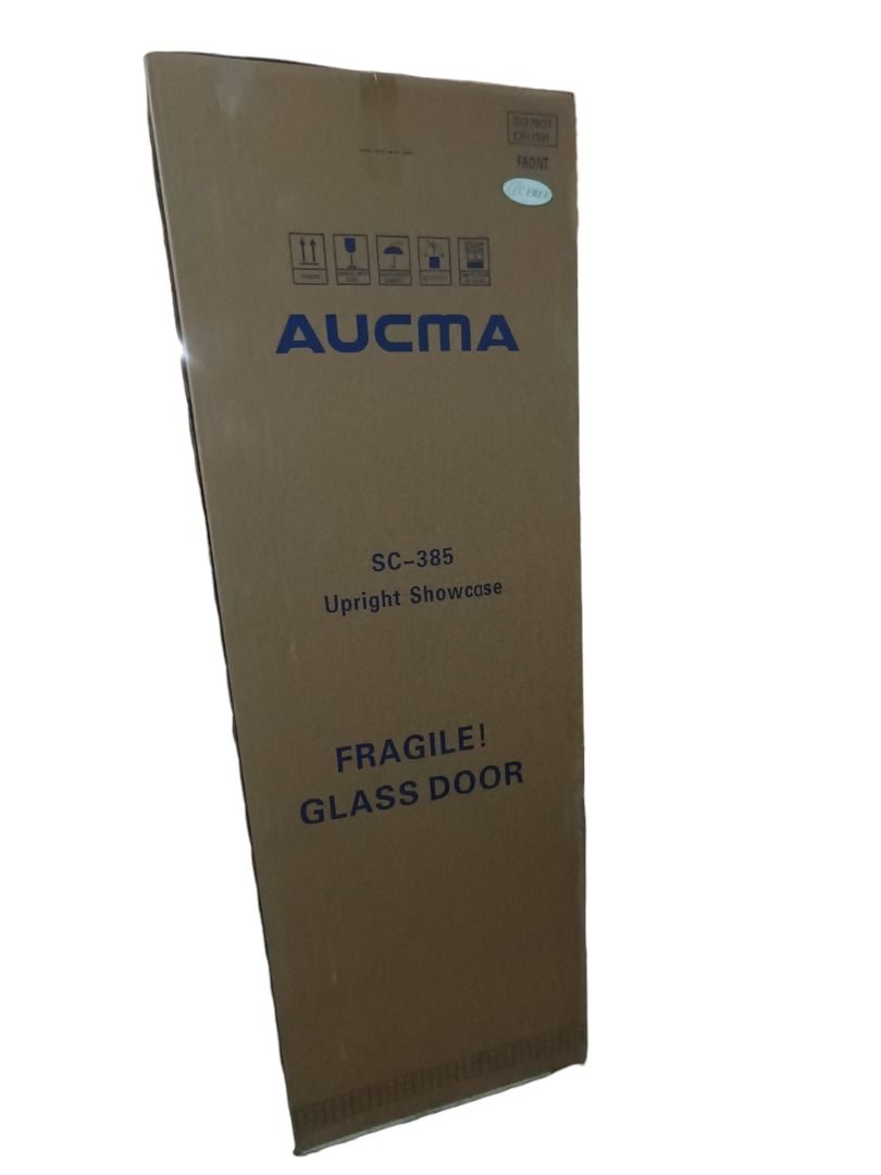Aucma Standing Glass Door Drinks Showcase Chiller SC-385 (385 Litres ...