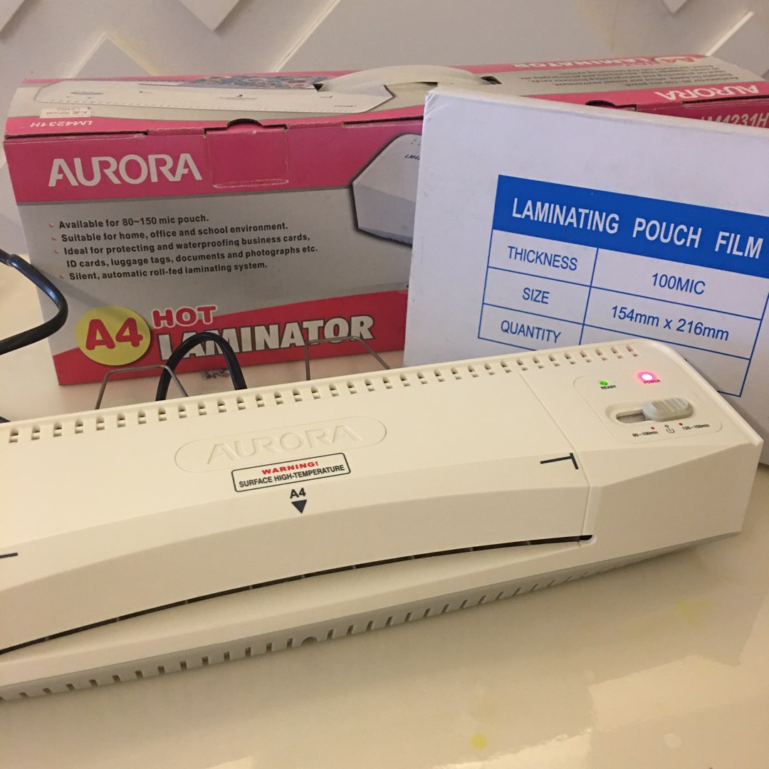 Aurora A4 Laminator LM4231H, Hobbies & Toys, Stationery & Craft, Craft Supplies & Tools on Carousell