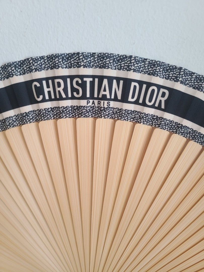 Authentic Christian Dior CD fan, Luxury, Accessories on Carousell