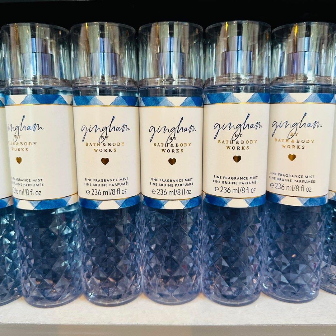 Authentic Gingham Bath and Body Works (New Packaging) on Carousell