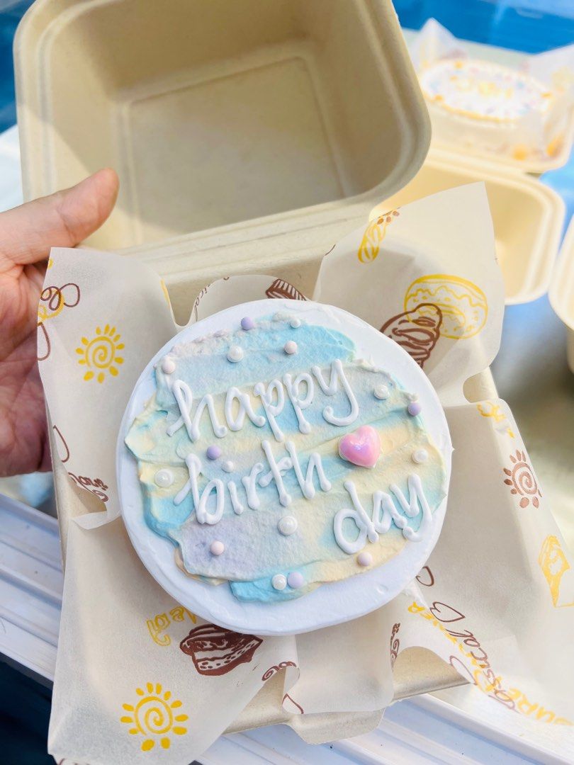 4inch bento korea style cake, Food & Drinks, Homemade Bakes on Carousell