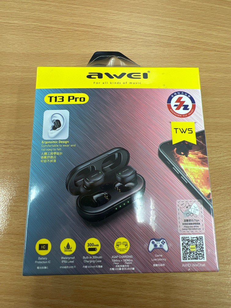 Awei T13 Pro wireless sports earbuds, Audio, Earphones on Carousell