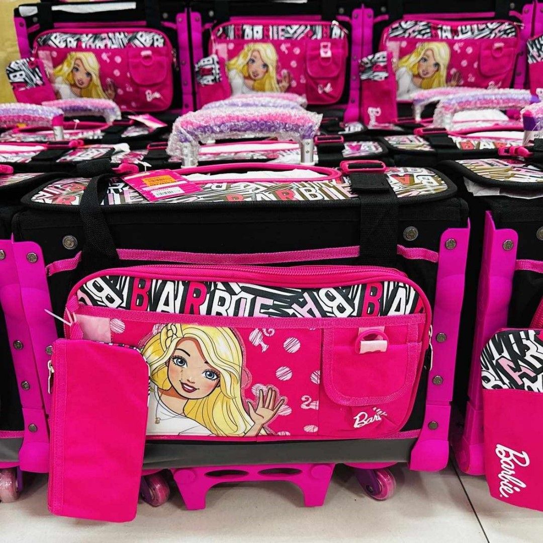 Barbie Square Trolley Bag, Hobbies & Toys, Travel, Luggage on Carousell