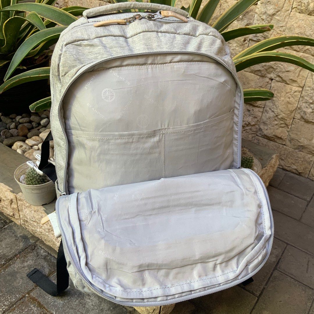 BEANPOLE OUTDOOR BACKPACK LIGHT GREY on Carousell