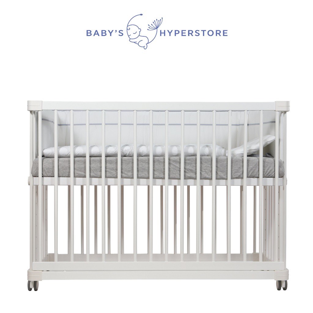 Beblum lavo cot 5 convertible baby cot baby crib in white, Babies ...