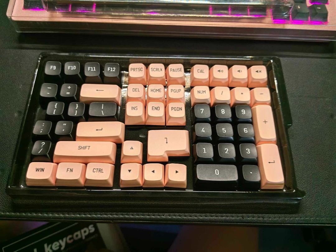 Black & Pink MSA Profile Keycaps from Yongqui, Computers & Tech, Parts ...