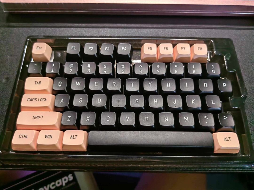 Black & Pink MSA Profile Keycaps from Yongqui, Computers & Tech, Parts ...