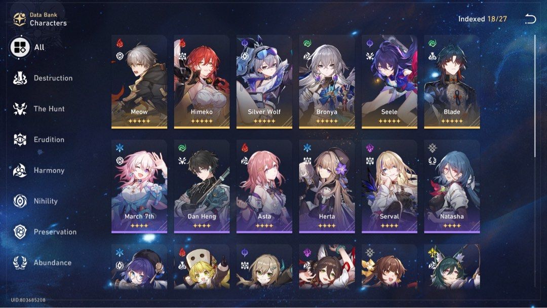 Blade + Seele + SW + Bronya + Himeko E1 (3 Limited) | 55 Fuels | Honkai ...