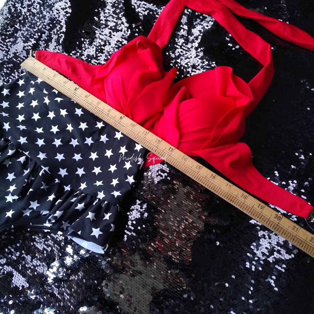 Bnew THICK PADS PUSH UP PADS Swimsuit Padded Swimsuit 2pc Bikini Red ...