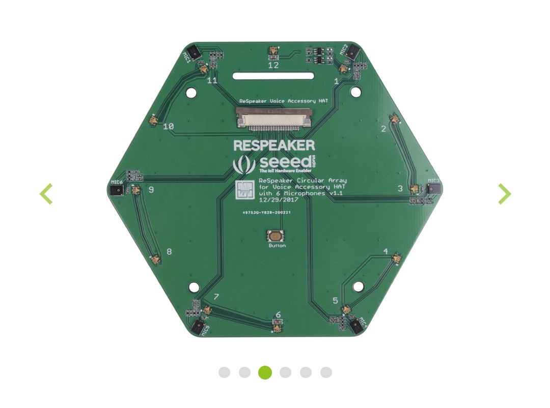 BNIB ReSpeaker 6-Mic Circular Array Kit for Raspberry Pi, Mobile Phones ...