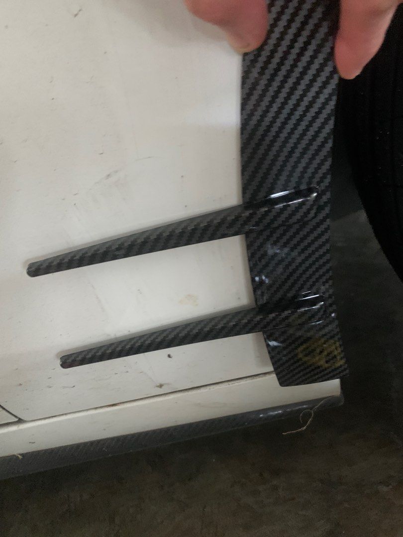 Brand New Universal Set of 2 Carbon Fibre look Wheel Arch Fins, Car ...