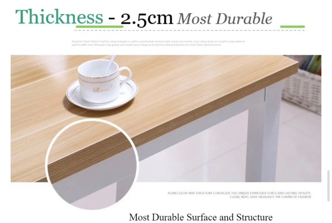 [Bulky] Study Table/ Office Desk / Computer Table - 2.5cm Thickness, Furniture & Home Living ...