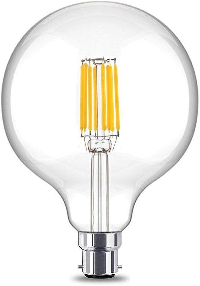 C0548 Luxvista Globe Bulb BC B22 G125 LED Filament Light Bulb ...