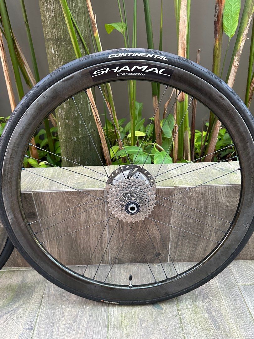 Campagnolo Shamal carbon disc wheelset, Sports Equipment, Bicycles ...