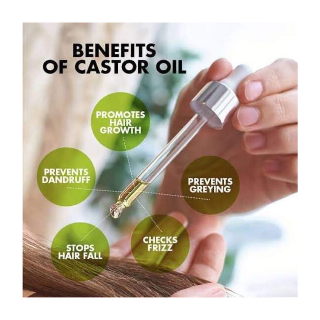 Castor Oil 100% Pure Organic Cold pressed in 15ml dropper glass bottle ...