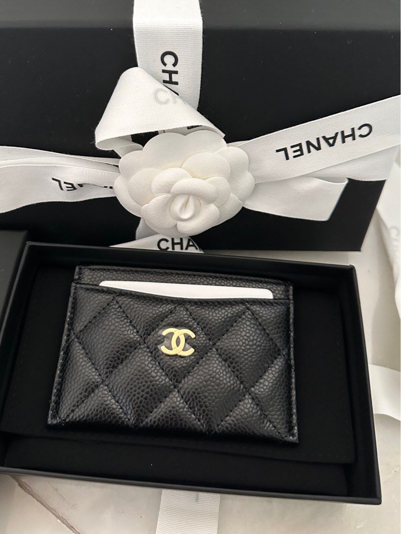 Chanel classic card holder GHW, Luxury, Bags & Wallets on Carousell