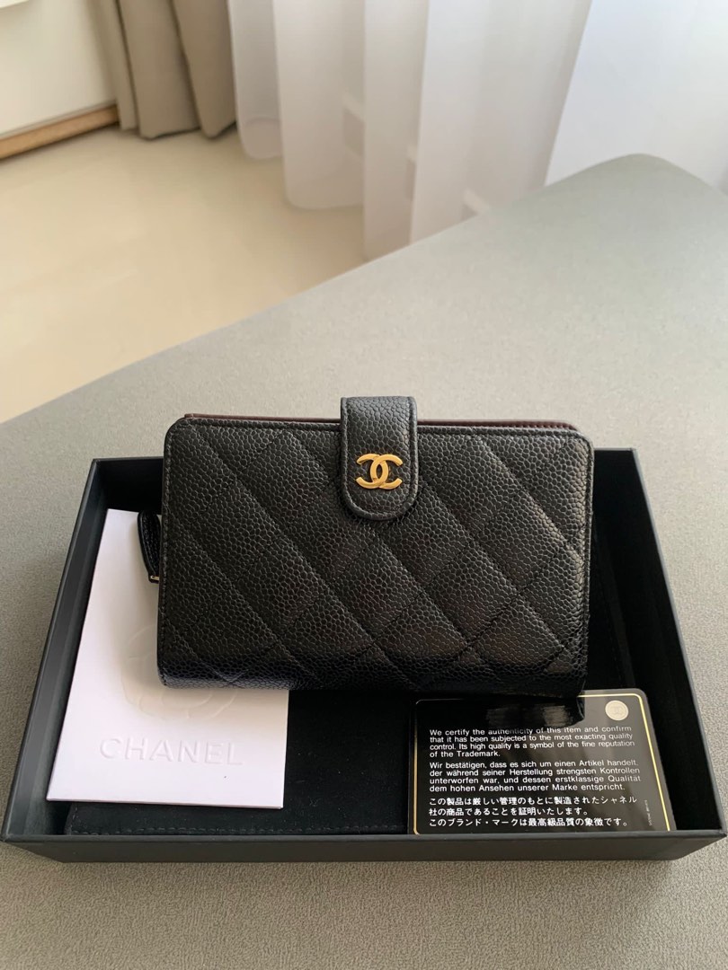 Chanel classic French wallet in GHW, Luxury, Bags & Wallets on Carousell