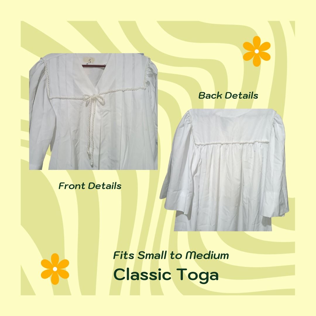 Classic White Toga, Women's Fashion, Dresses & Sets, Traditional ...