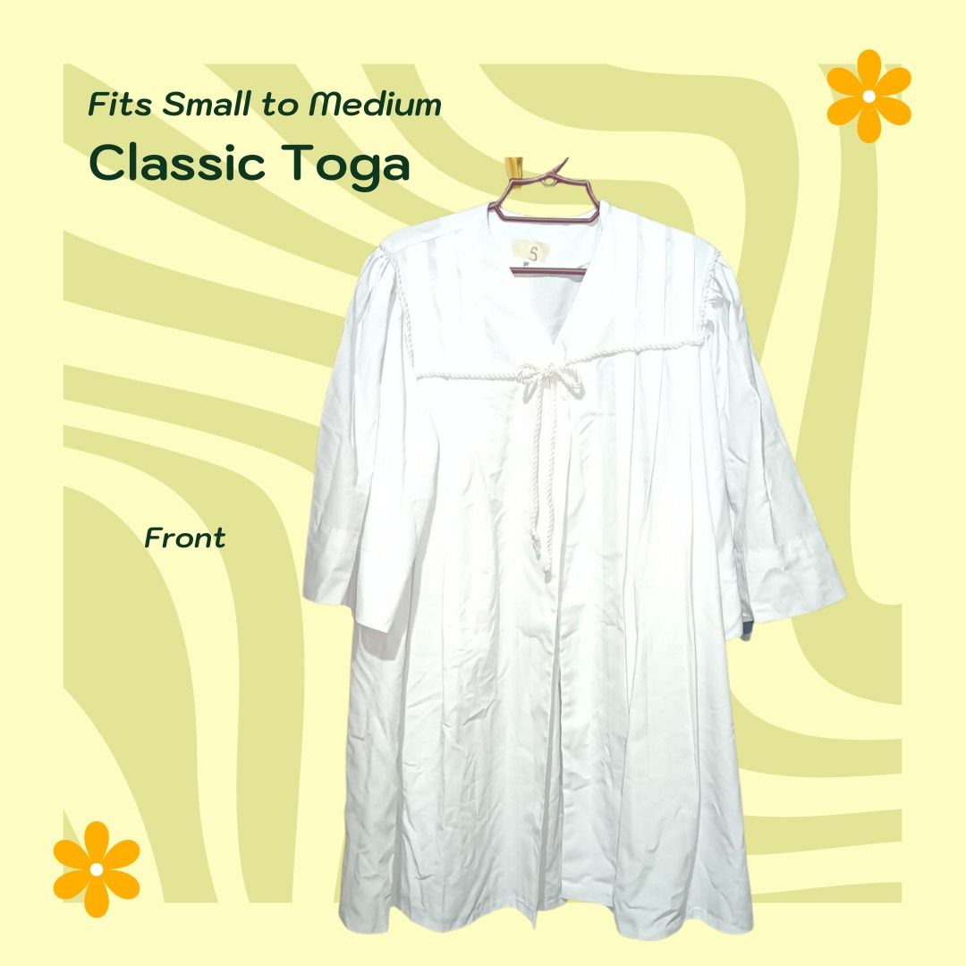 Classic White Toga, Women's Fashion, Dresses & Sets, Traditional ...