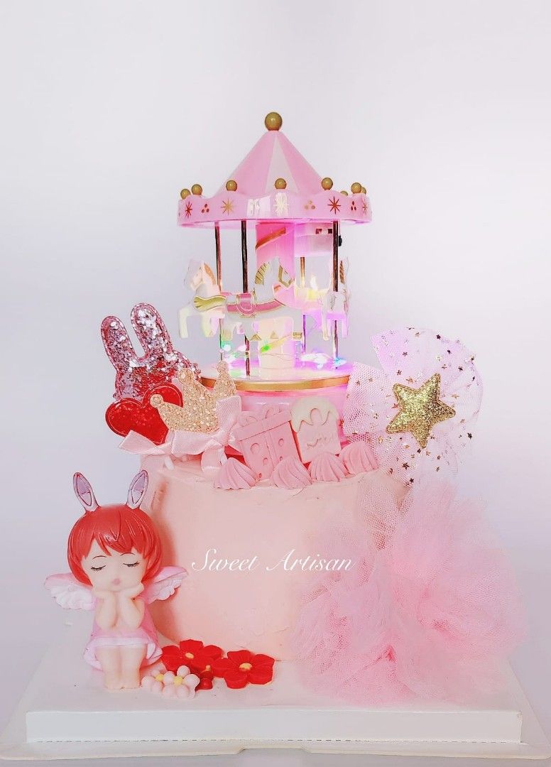 Customise buttercream cake/ popmart cake/ birthday cake, Food & Drinks ...