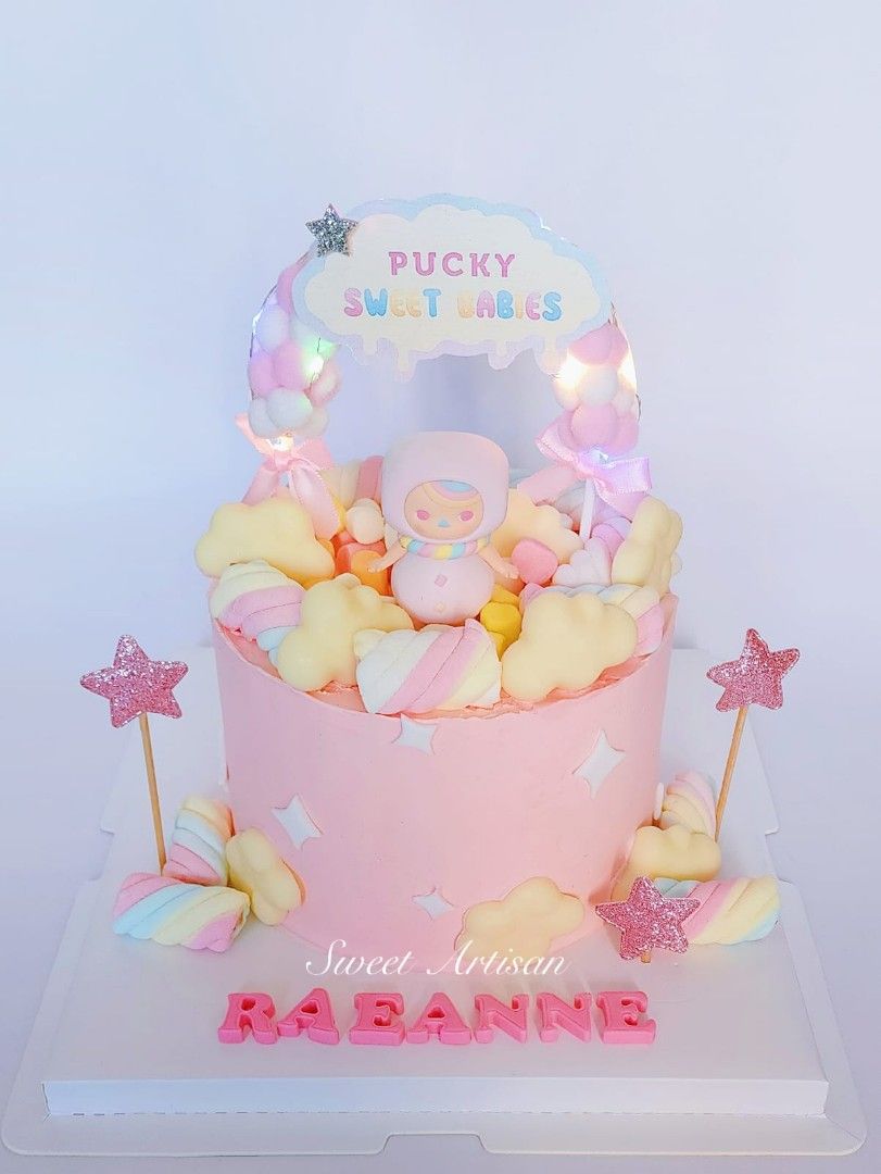 Customise buttercream cake/ popmart cake/ birthday cake, Food & Drinks ...